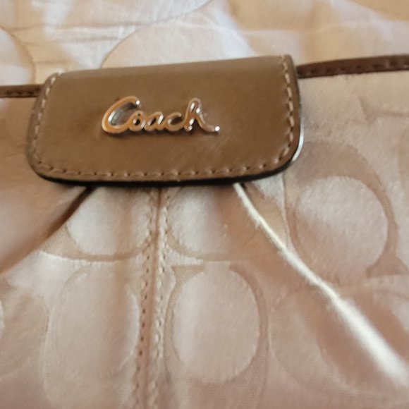 Coach | Bags | Coach Signature Pattern Large Wallet | Poshmark